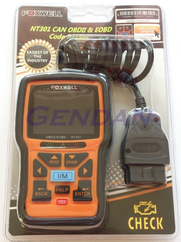 Foxwell NT301 EOBD OBD-II Diagnostic Scan Tool with live data graphing