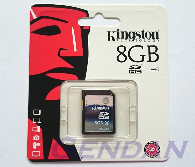 Kingston 8GB Secure Digital High Capacity (SDHC) Memory Card - Class 4