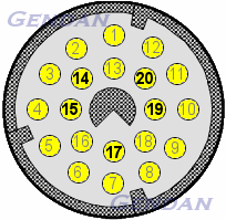 BMW 20-pin to EOBD / OBD-II 16-pin adaptor