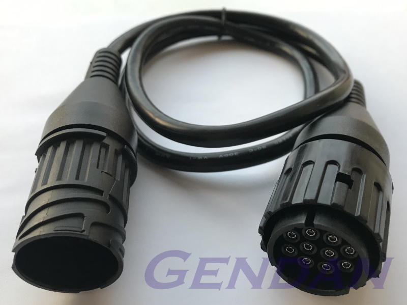 1 metre Extension Cable for BMW Motorbikes with 10-Pin Round Diagnostic ...