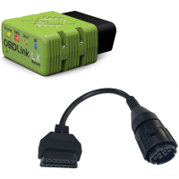 OBDLink LX OBD-II / EOBD Car Diagnostic Interface (Bluetooth) with 10 ...